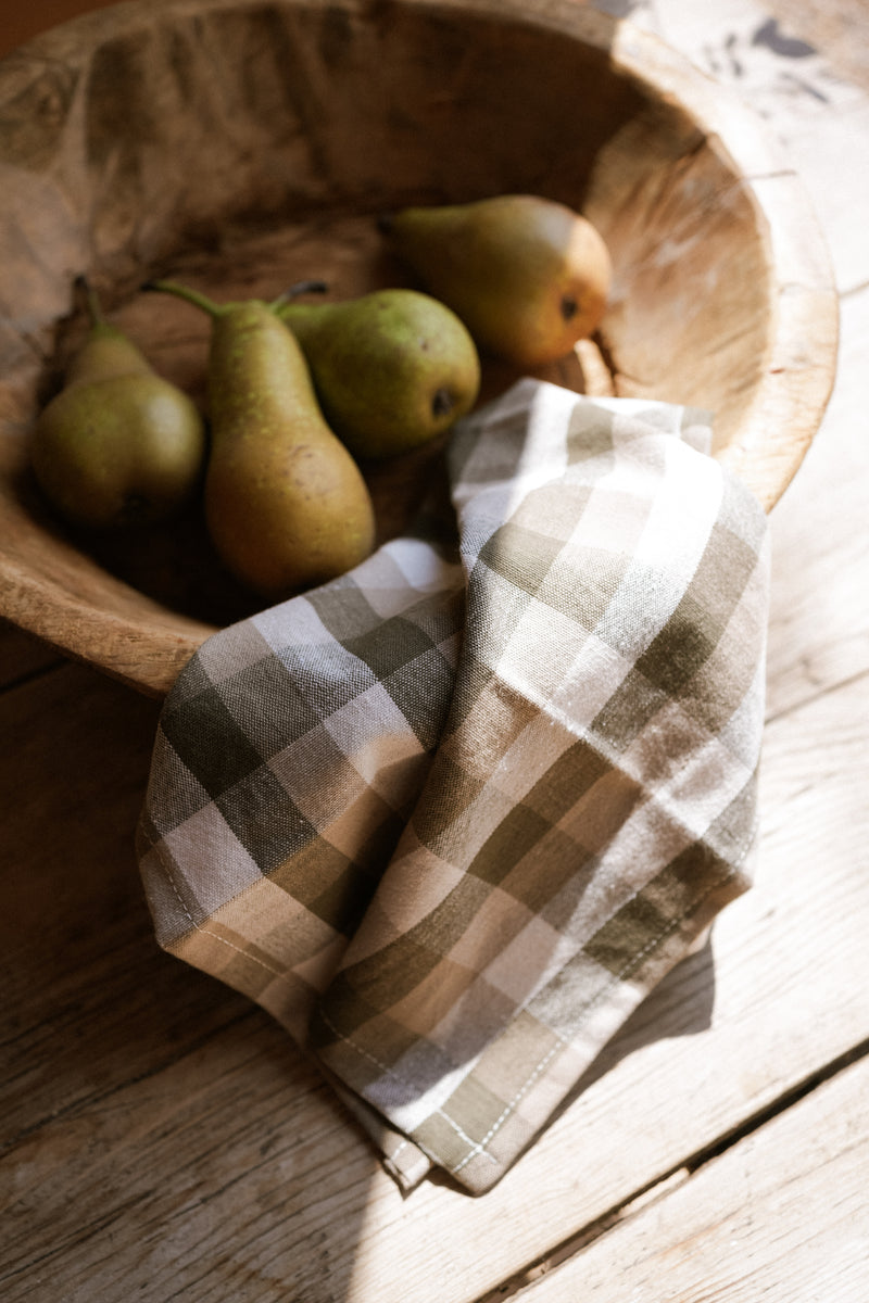 Herb Giant Check Napkin Green – Morgan Wright Wholesale