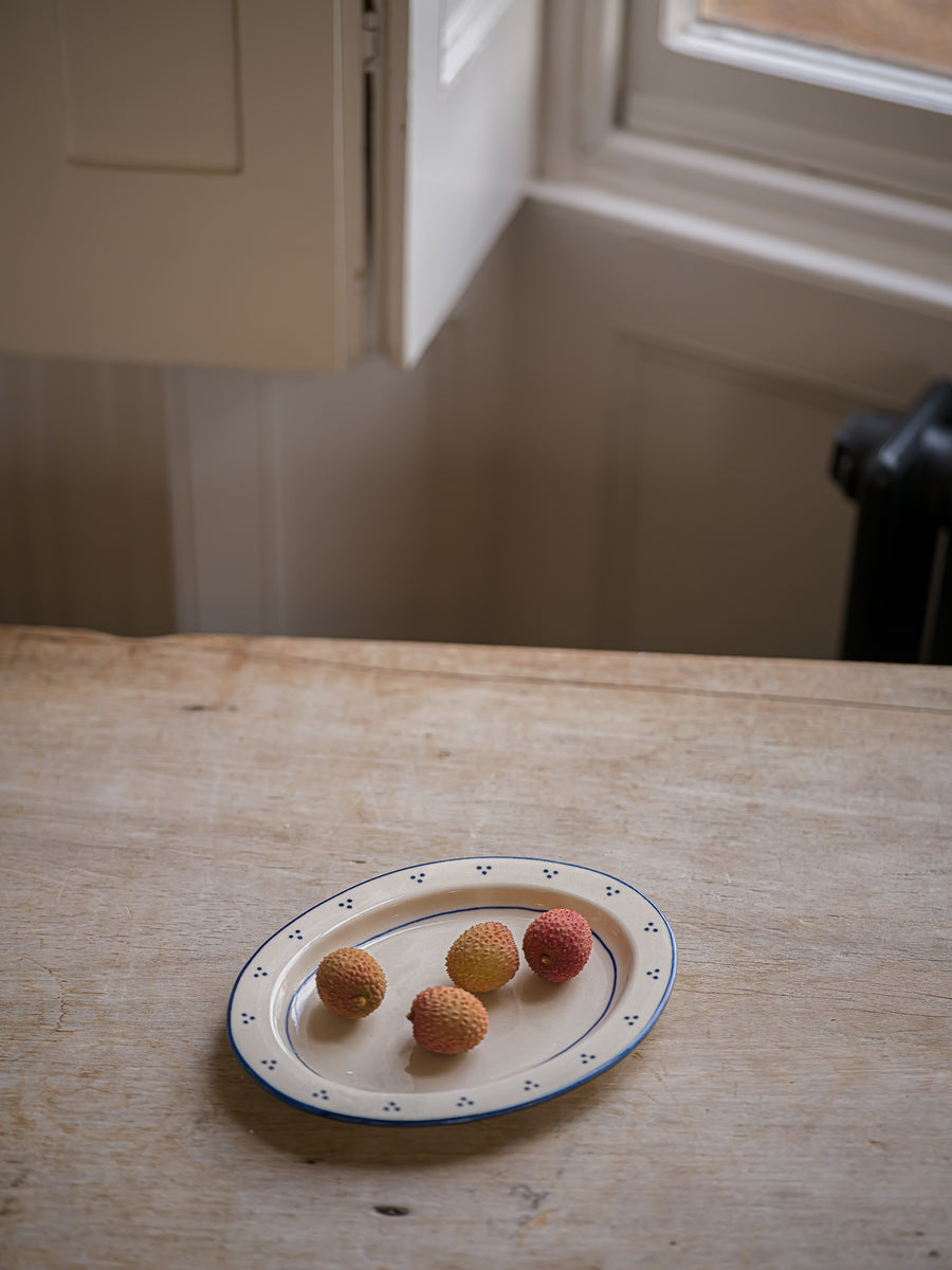 The Breakfast Collection Small Oval Platter - Blue – Morgan Wright ...